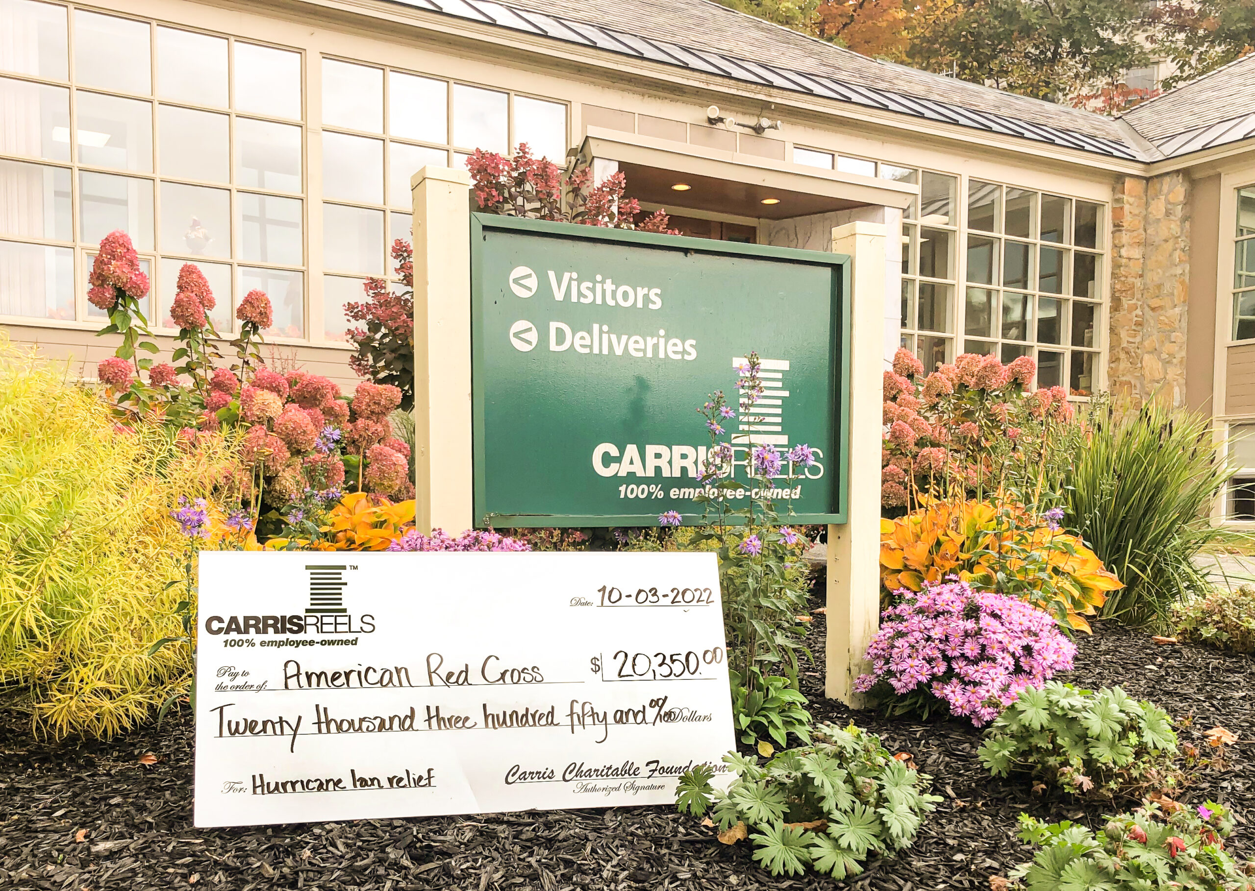 Carris Reels Donates to Hurricane Relief - Carris Reels, Inc.